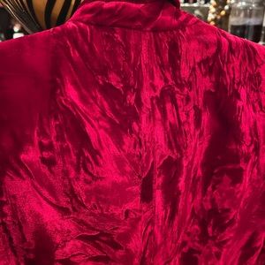 Charles Gray | Jackets & Coats | Flashy Red Velvet Jacket | Poshmark